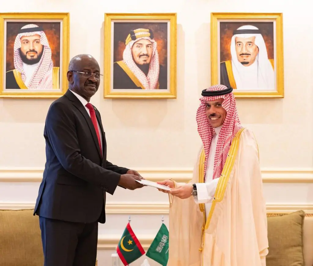 Message écrit du président Ghazouani au prince héritier saoudien ...